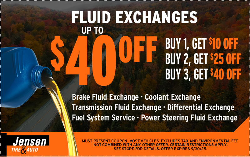 Fluid Exchanges - Jensen Tire & Auto
