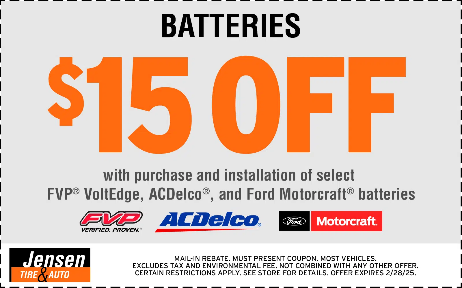 Tire & Auto Service Coupons | Jensen Tire & Auto Shop Omaha