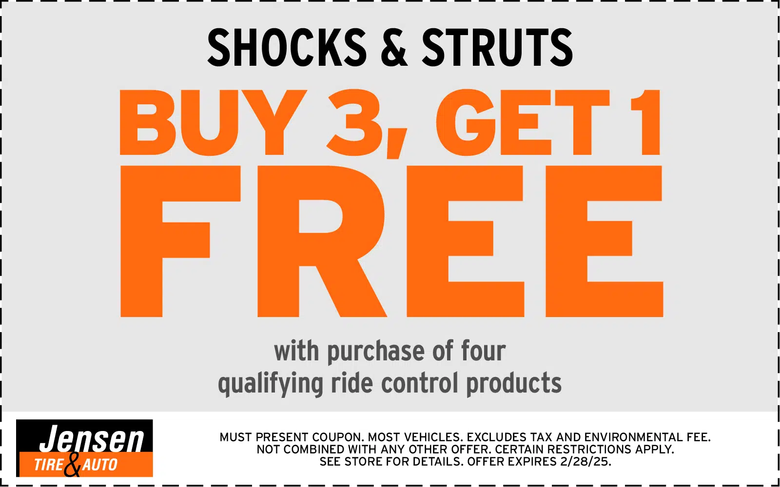 Tire & Auto Service Coupons | Jensen Tire & Auto Shop Omaha