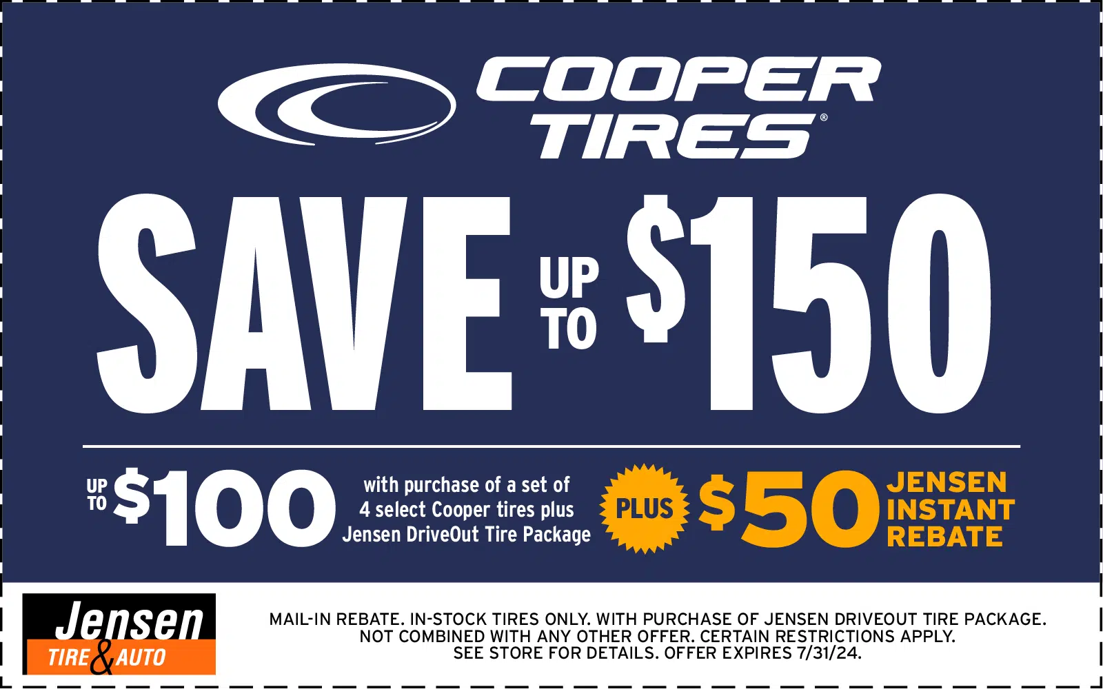 Tire & Auto Service Coupons | Jensen Tire & Auto Shop Omaha